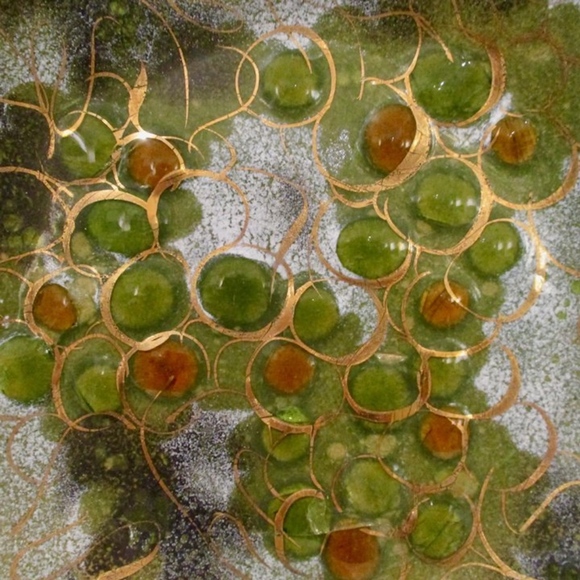 Sasha B. | Accents | Enamel Over Copper Large Bowl 96s Signed Sasha B ...